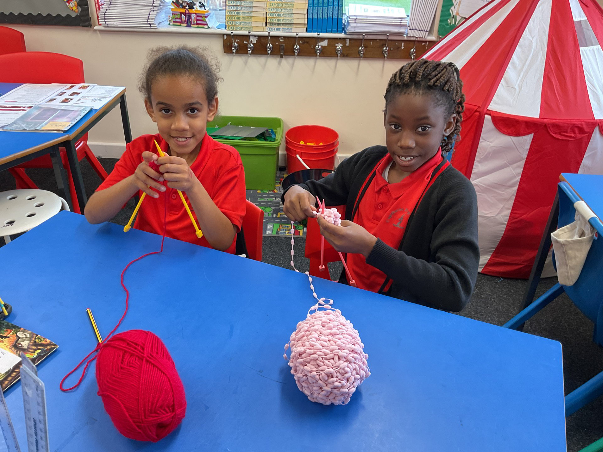 Woolly Wonders in Knitting Club - Copthorne Prep